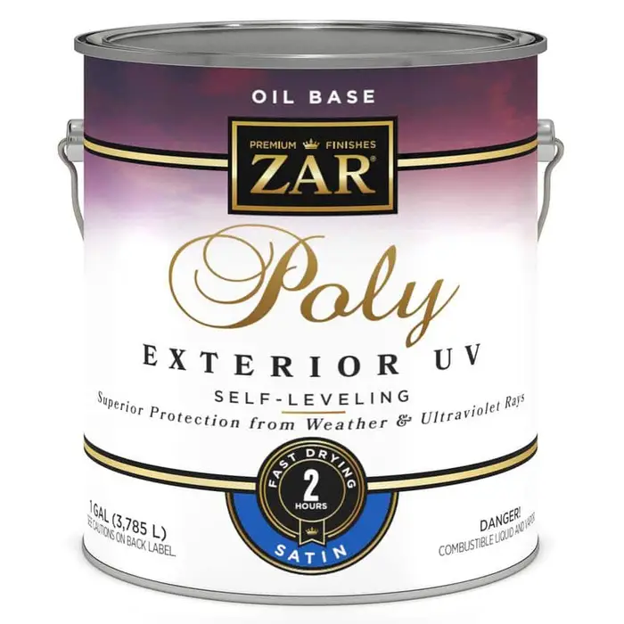 1 gal UGL 34113 Clear Zar, Poly UV Exterior Oil-Based Ultraviolet ...