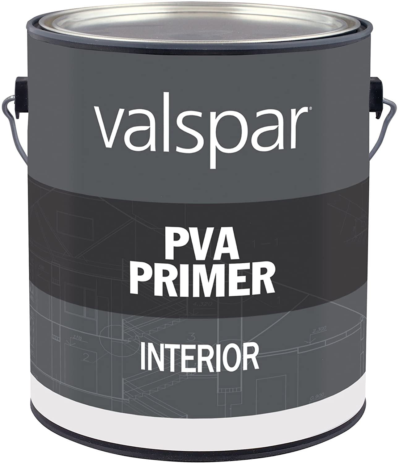 1 gal Valspar 11288 White PVA Primer Interior PVA Wall Primer Pack of 4 ...