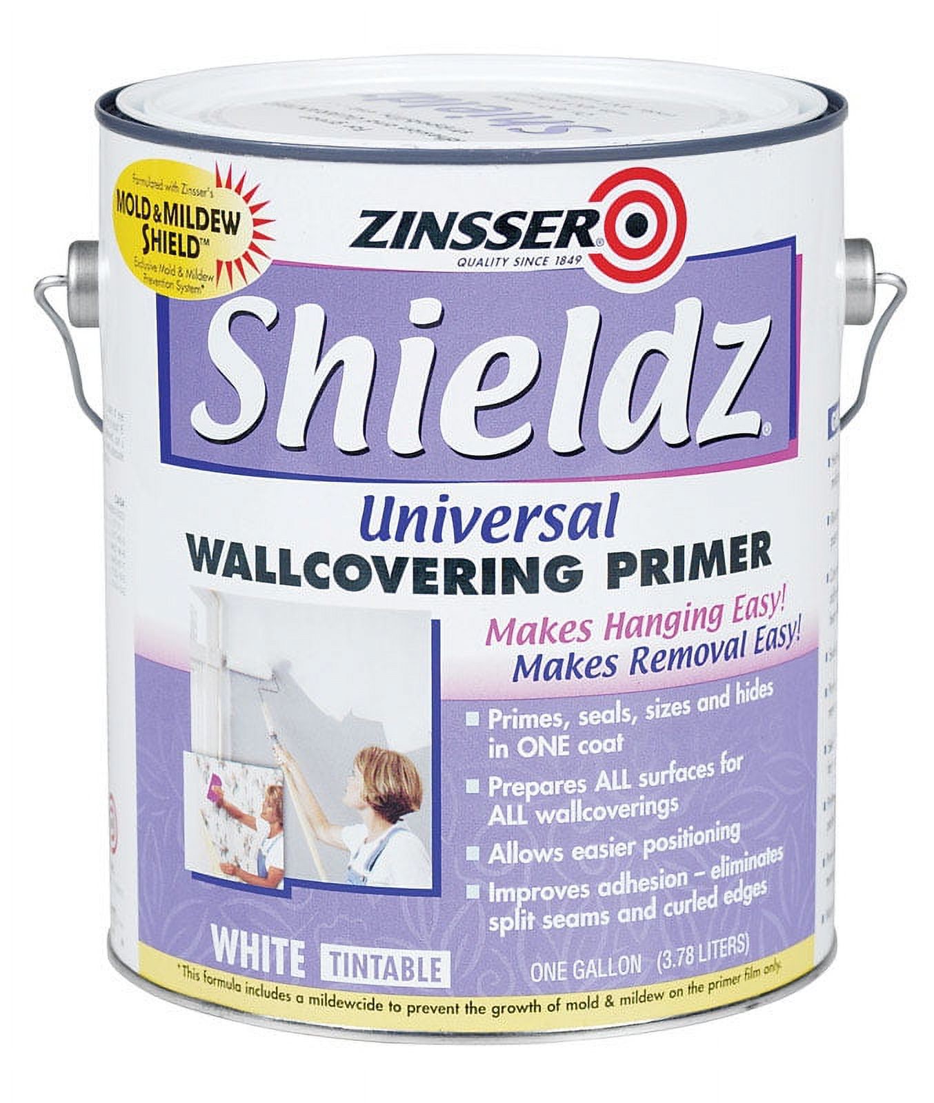 1 gal Zinsser 02501 White Zinsser, Shieldz Universal Wallcovering ...