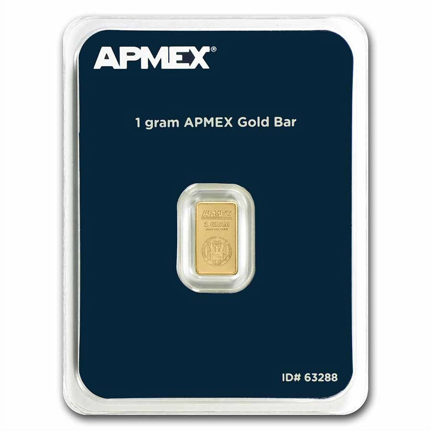 APMEX 1 gram Gold Bar - .9999 Fine Gold in TEP Packaging - Walmart.com