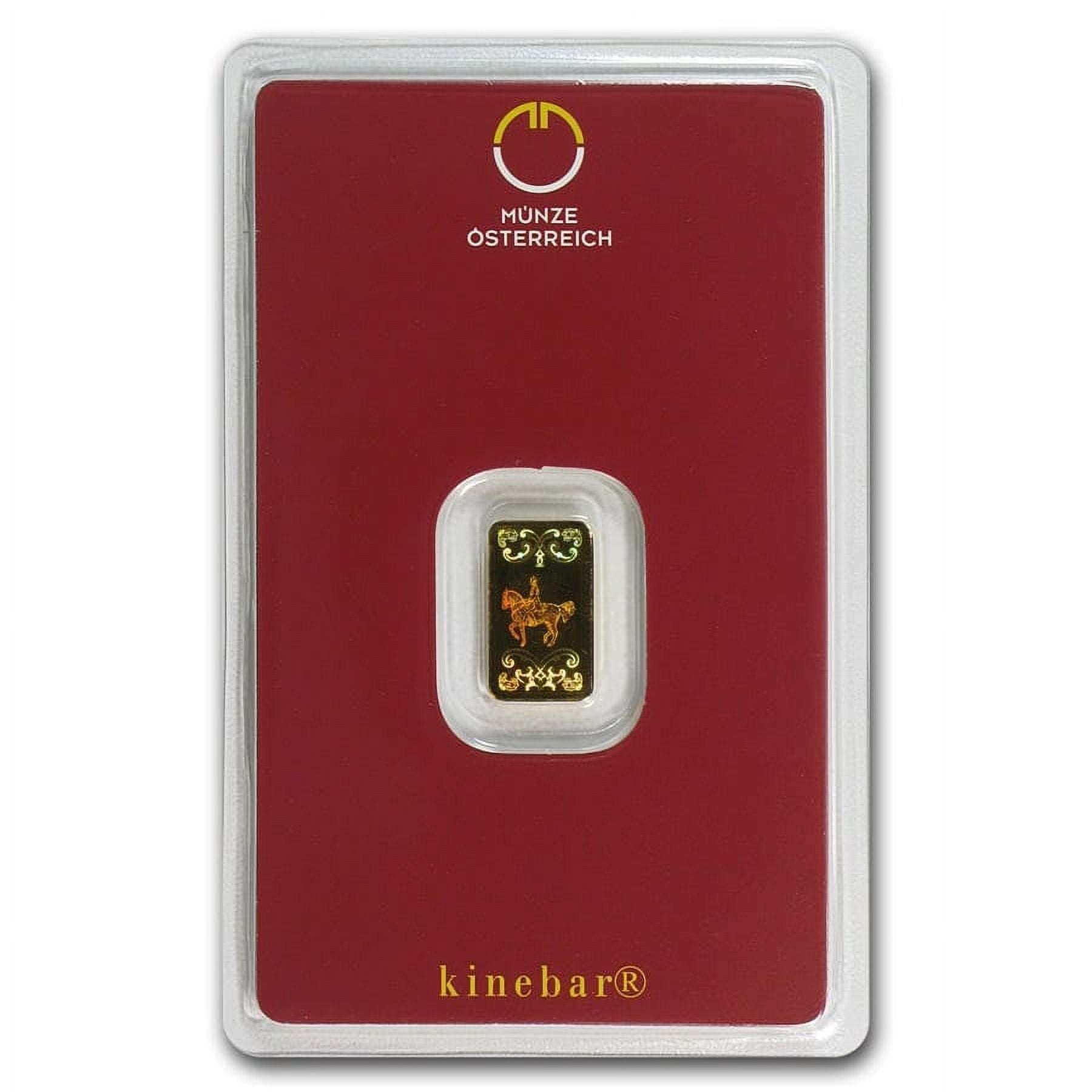 1 gram Gold Bar - Kinebar Design (In Assay) by Argor-Heraeus - Walmart.com