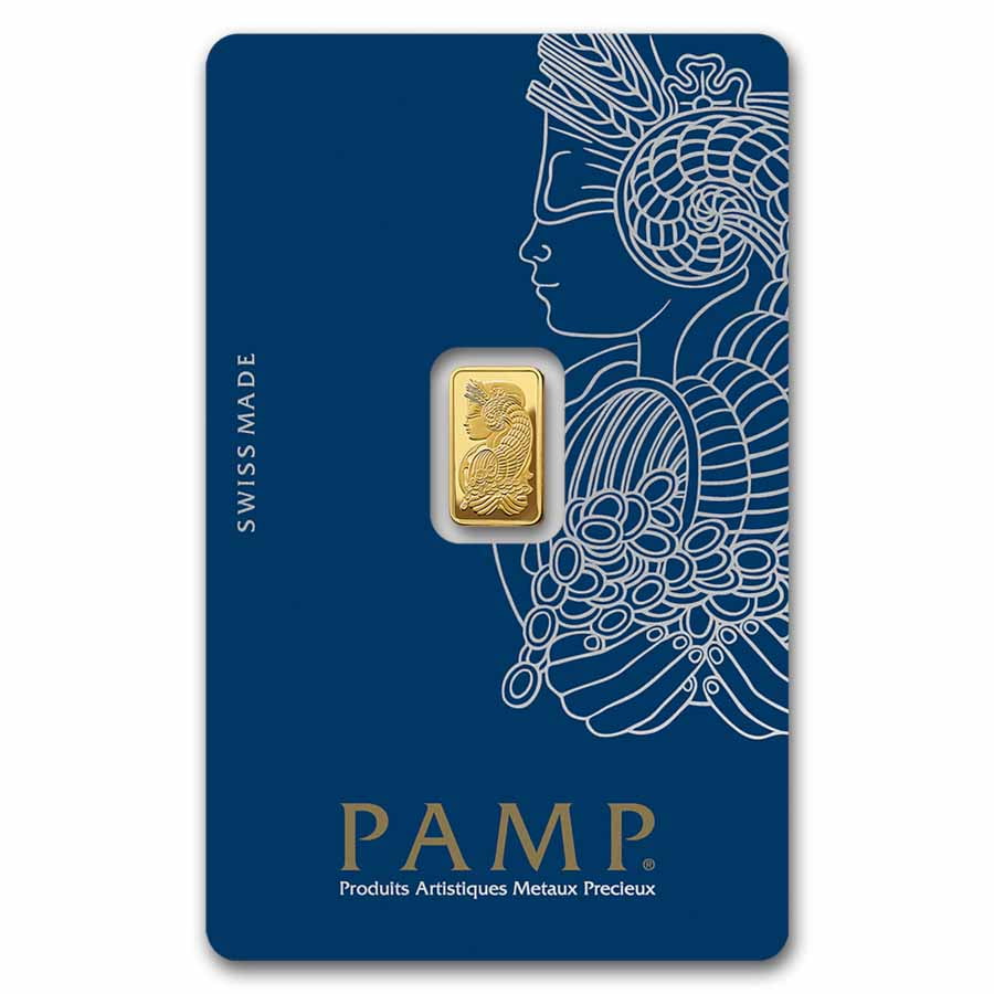 MKS PAMP 1g Gold Bullion Bar - Lady Fortuna Veriscan (In Assay ...