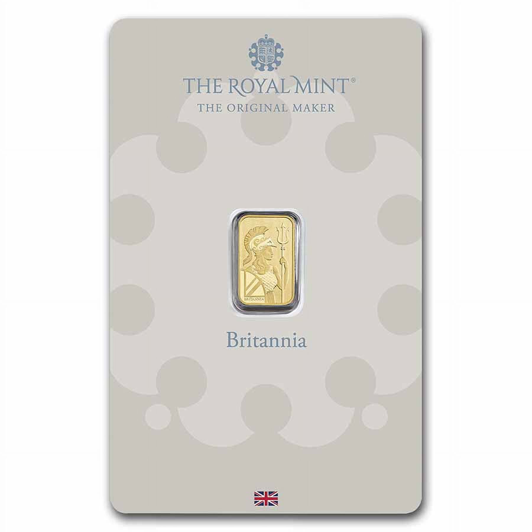 The Royal Mint Britannia 1 gram Gold Bullion Bar - Walmart.com