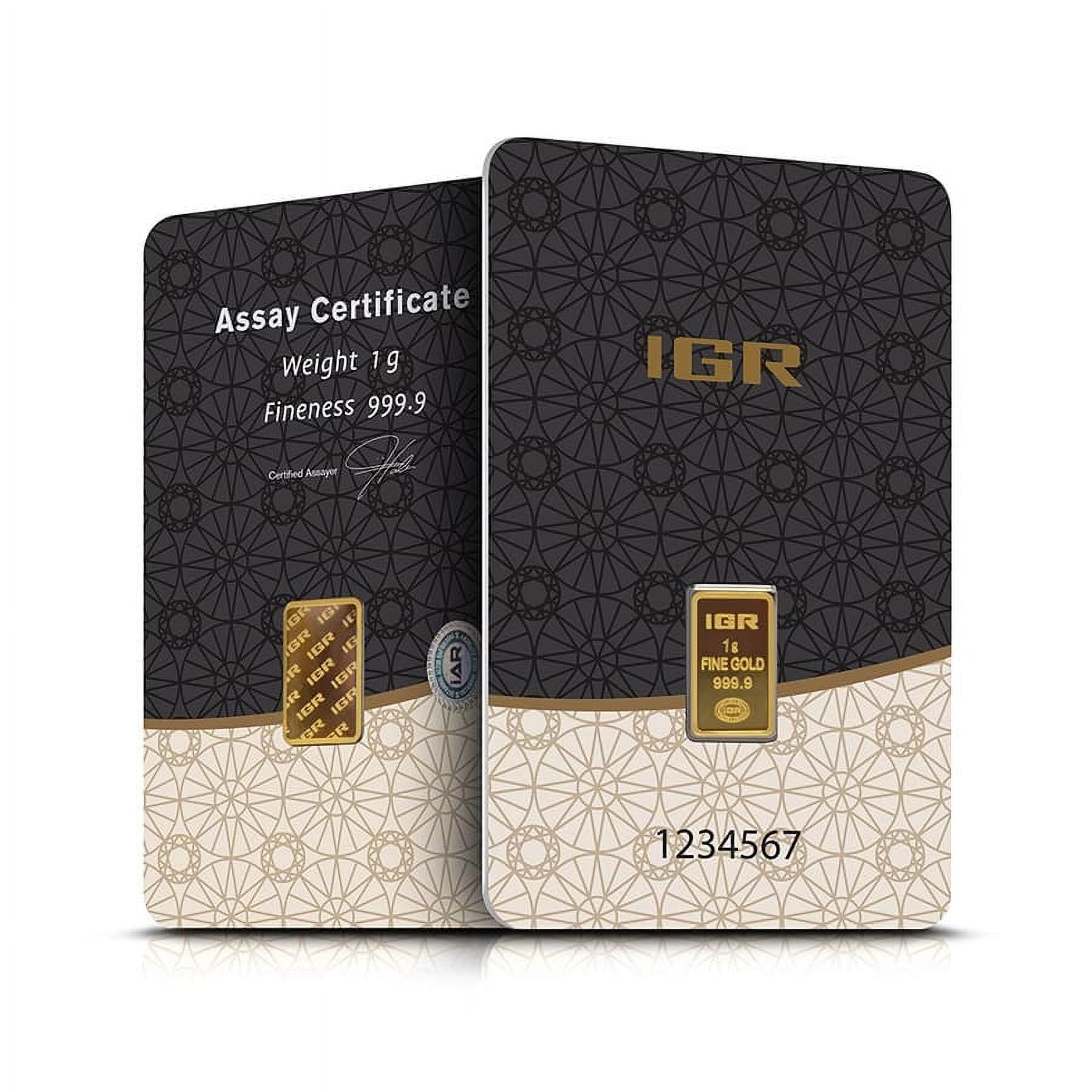 Istanbul Gold Refinery (IGR) 1g Bar .9999 Fine (In Assay) - Walmart.com