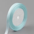 1 group High Dense Single Face Satin Ribbon Polyester Ribbons Light Sky ...