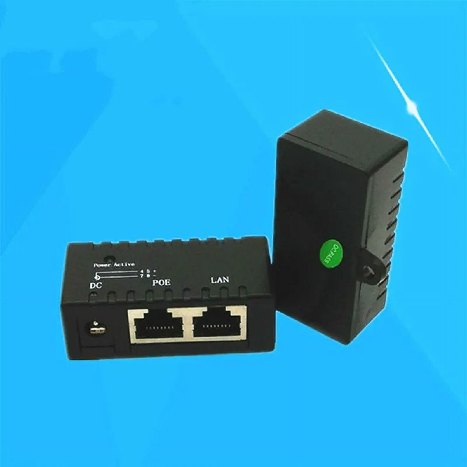 1 hole Passive POE DC Power Over Ethernet RJ45 POE Injector Splitter ...