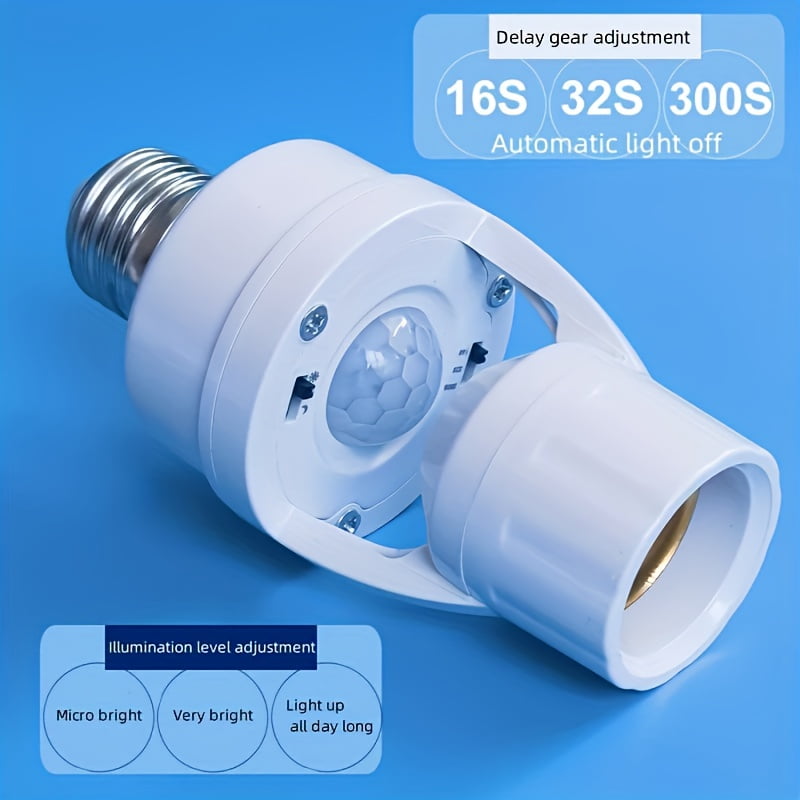 1-in-1 Sensor Light Socket, Automatic Motion Sensor for Floor/Ceiling ...