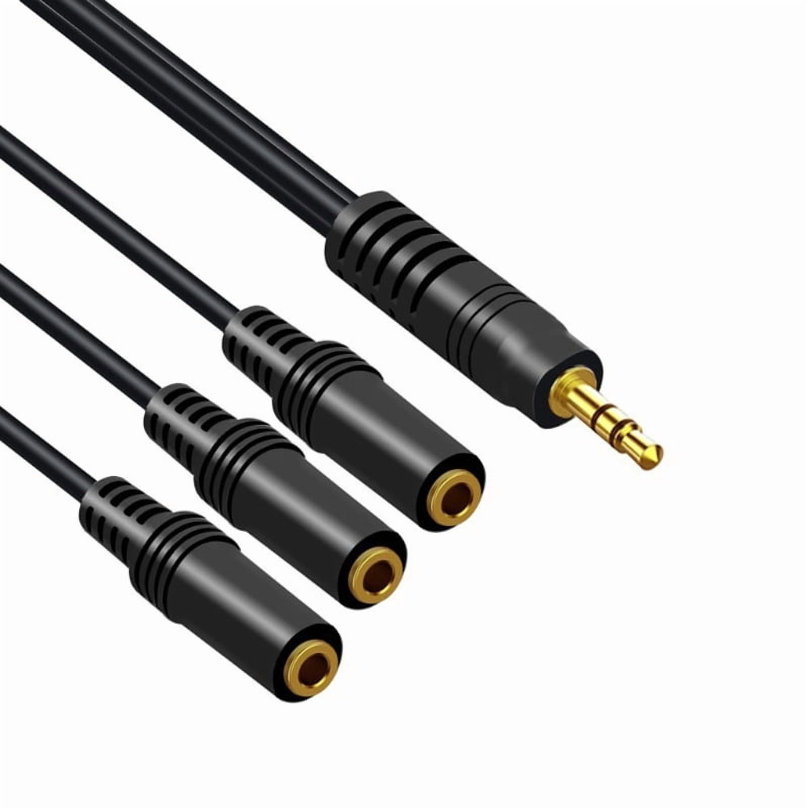 1 in 3/4/5/6 Out 3.5mm AUX Cord Male to Female Stereo AUX Converters ...