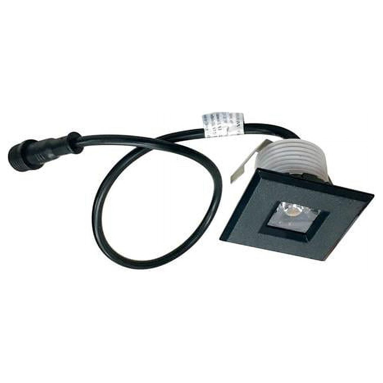 1 in. 3000K M1 LED Miniature Recessed Downlight with 2 Black & 2 White ...