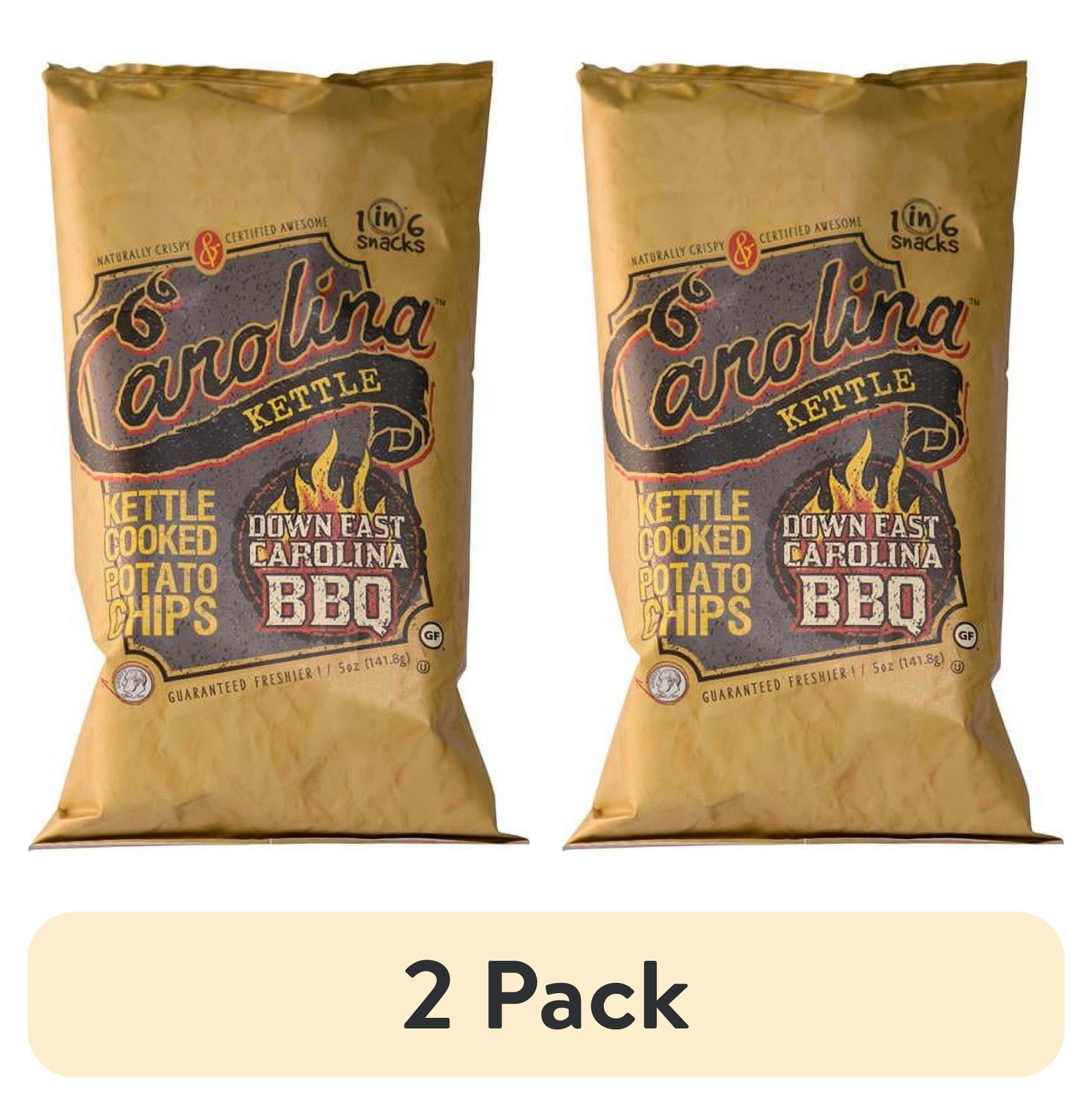 (2 pack) 1 in 6 Snacks 9023905 5 oz Bagged Carolina Down East BBQ ...