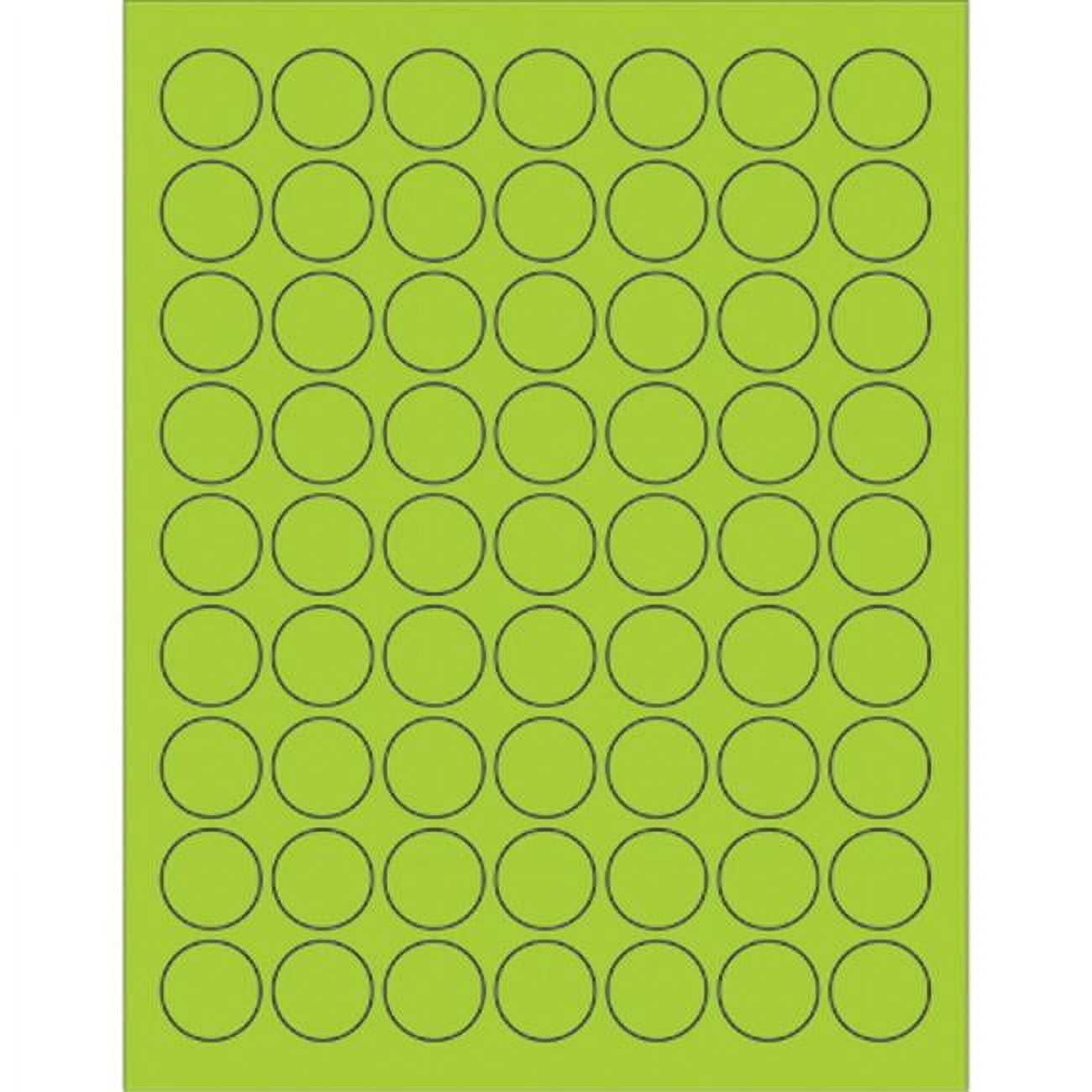 1 in. Fluorescent Green Circle Laser Labels - Pack of 6300 - Walmart.com