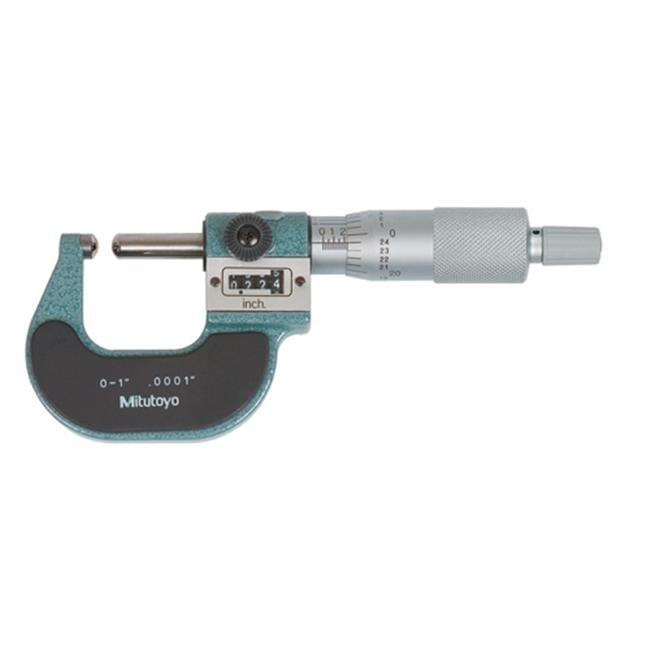 1 in. Range Counter Micrometer with Spherical Anvil & Spindle - Walmart.com