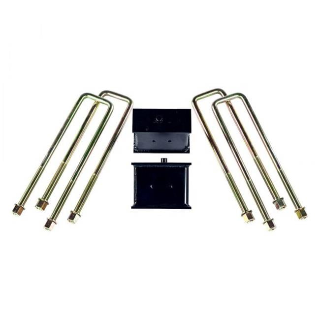 1 in. Straight Rear Lifted Blocks & U-Bolts for 2011-2018 Chevy ...