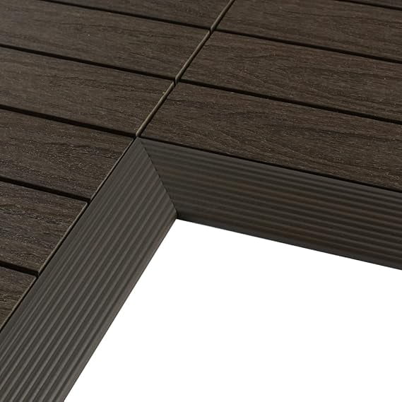 1 in. x 1 ft. Quick Deck Composite Deck Tile Inside Corner Fascia (2 ...
