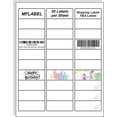1 inch by 2-5/8 inch address labels, suitable for laser and inkjet ...