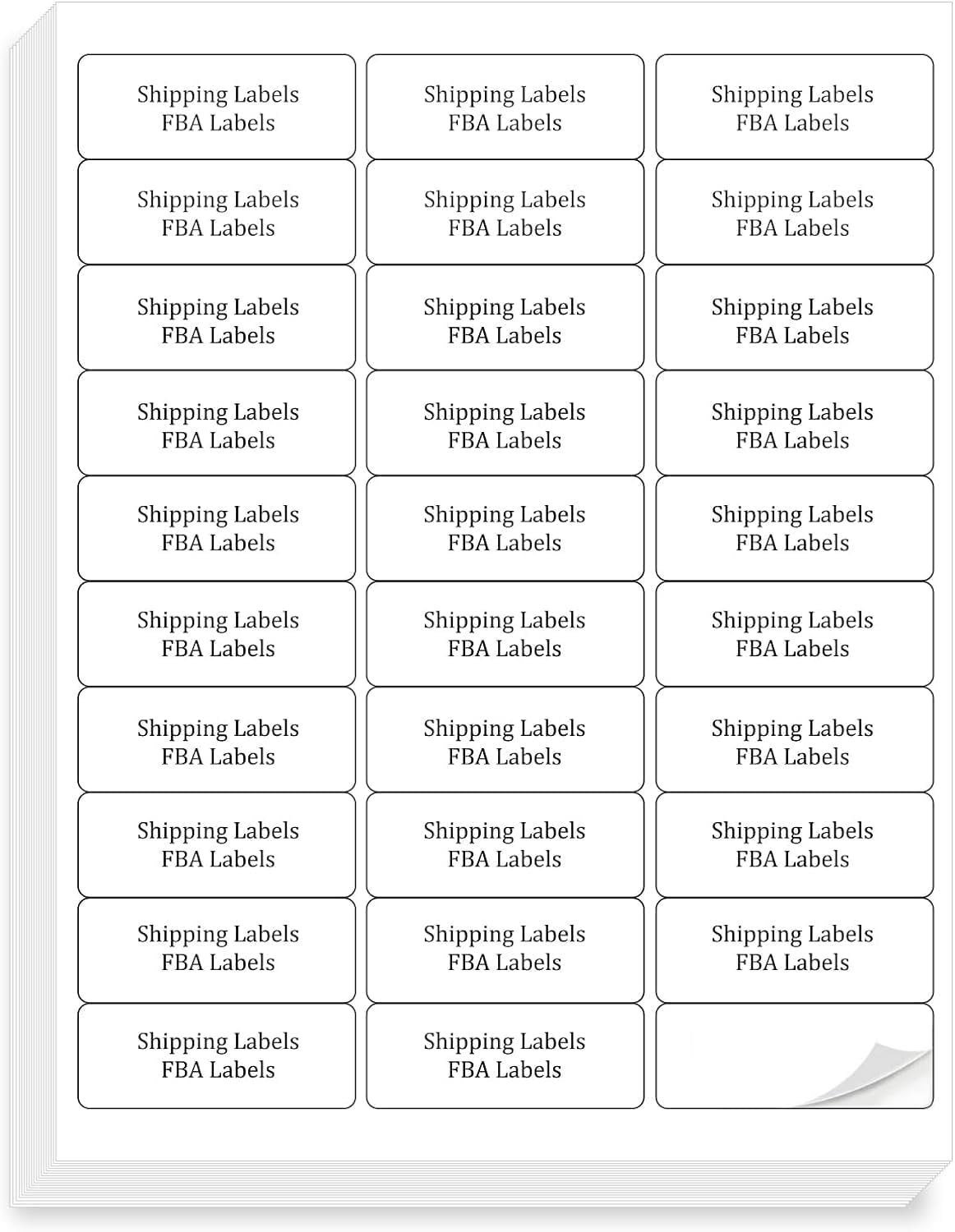 1 inch by 2-5/8 inch mailing address labels, 900 pieces of sticky label ...