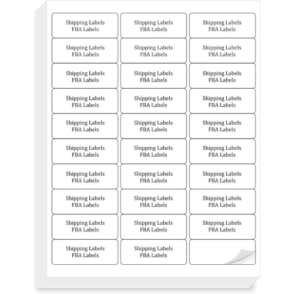 1 inch by 2-5/8 inch mailing address labels, 900 pieces of sticky label ...