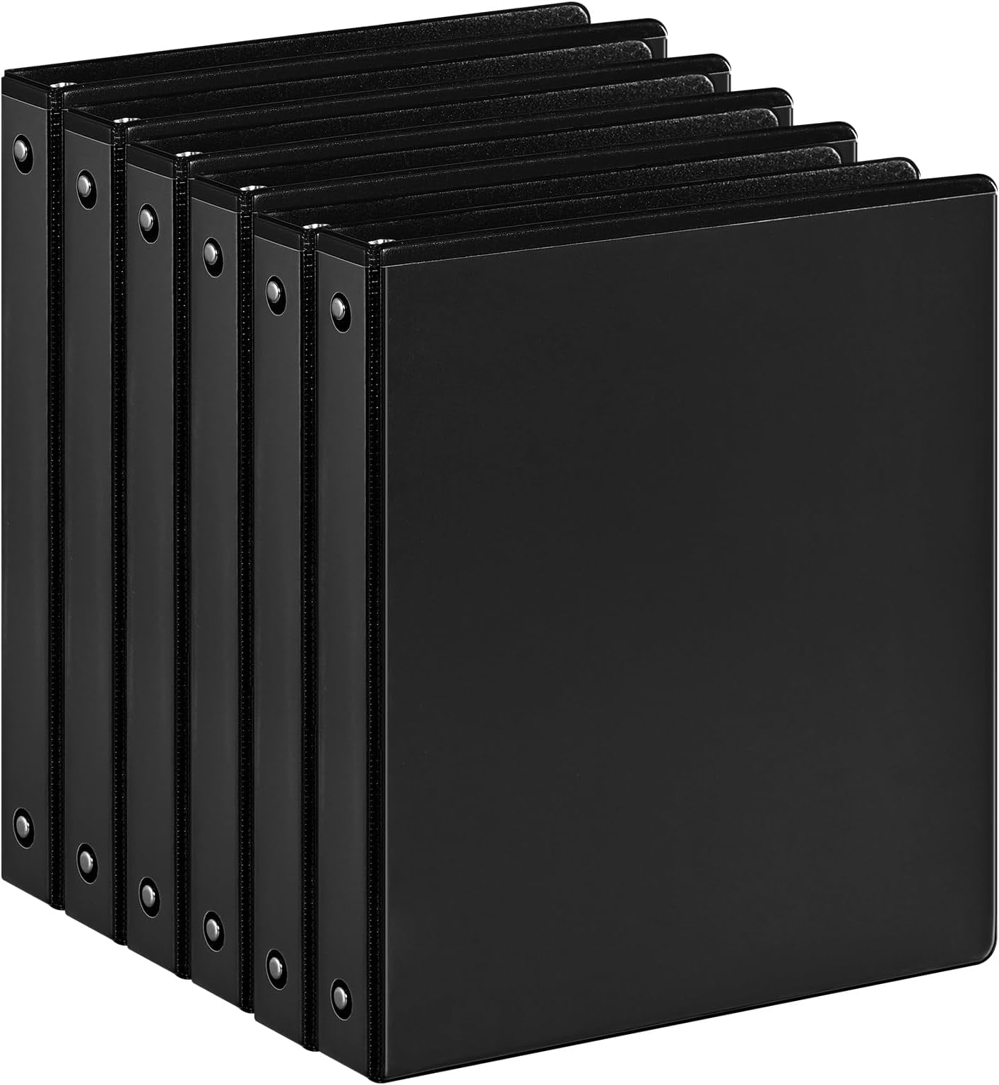 1-inch 3 Ring Binder with 2 Interior Pockets, 1'' Basic Binders Letter ...