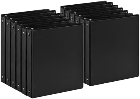 1-inch 3 Ring Binder with Durable -Premium 1'' Binders with 3 Roung ...