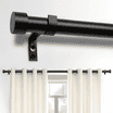 Better Homes & Gardens 1" Matte Black Cylinder Adjustable Single ...