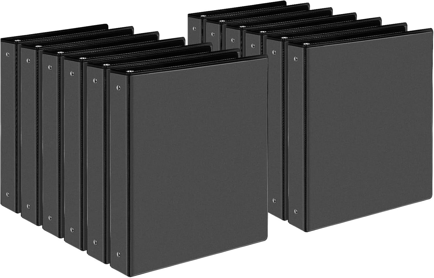 1-inch Binder, Standard Round 3 Ring Binder Fit Letter Size Paper ...