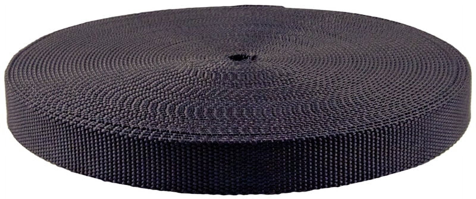 1 inch Black Super Heavy Polypro Webbing Closeout, 25 Yards - Walmart.com