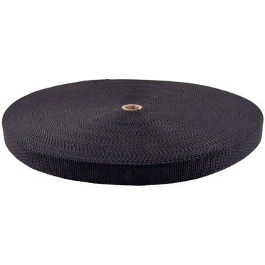 Uxcell Flat Nylon Webbing Strap 1 Inch 4 Yards Black for Backpack ...