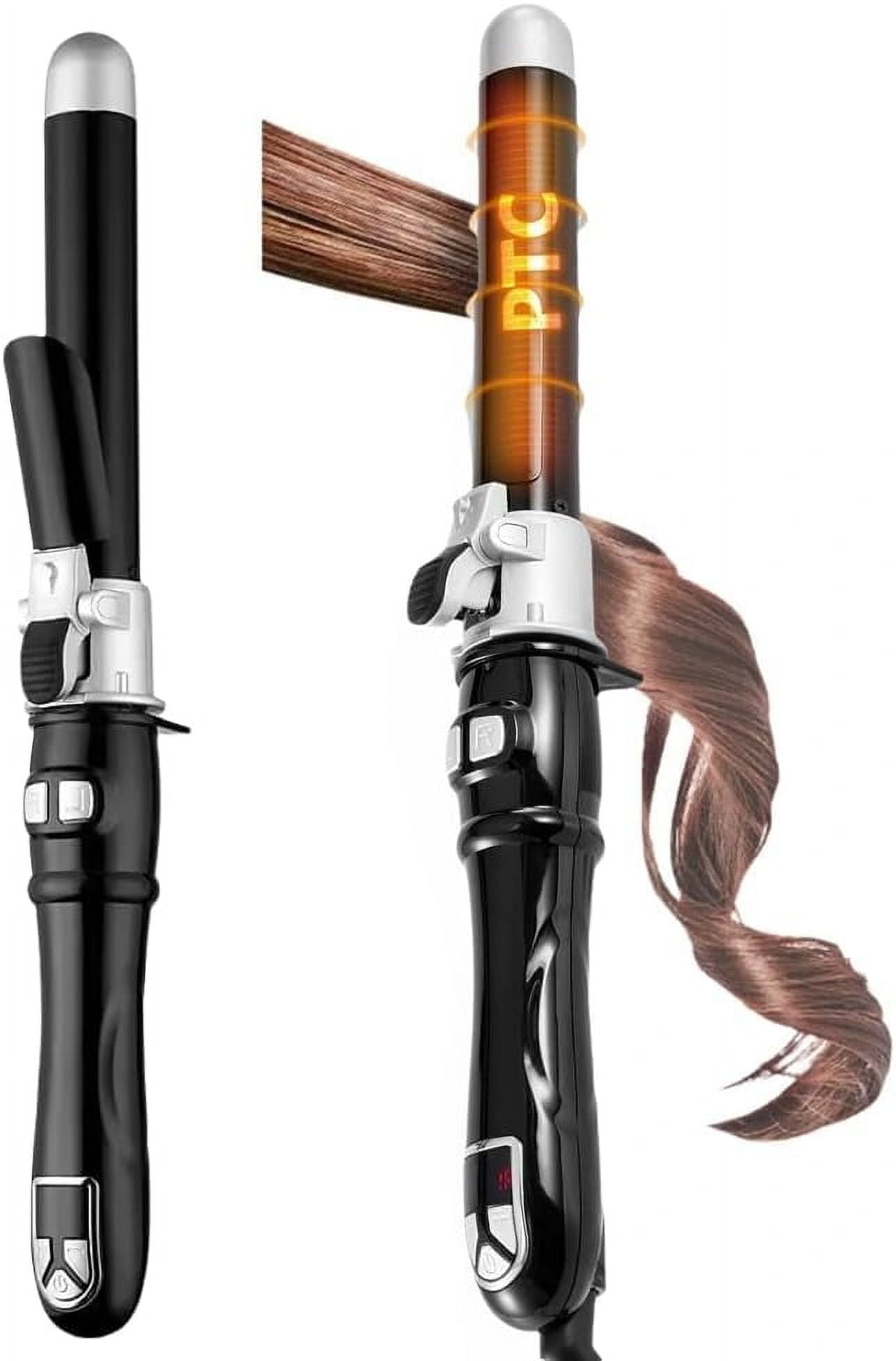 1 inch Ceramic Rotary Curler for All Types of Hair, Automatic Curler ...