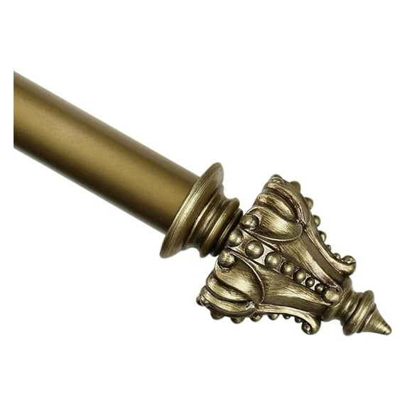 1-inch Diameter Regale Adjustable Single Drapery Curtain Rod, 28-inch ...