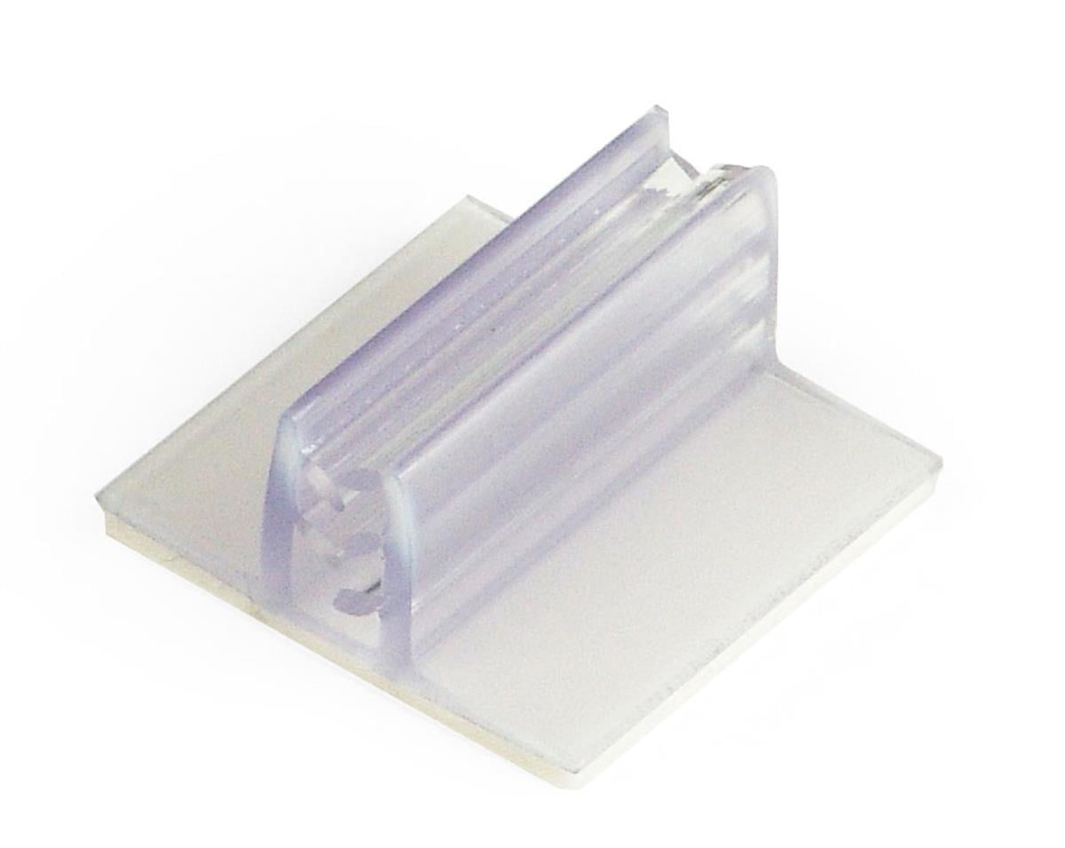 1-inch Gripper Sign Holders with Adhesive Backing, PVC Plastic (Clear ...