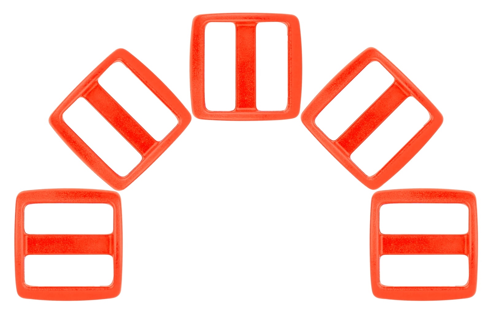 1 inch Neon Orange YKK Wide Mouth Heavyduty Triglide Slides, 25 Pack ...