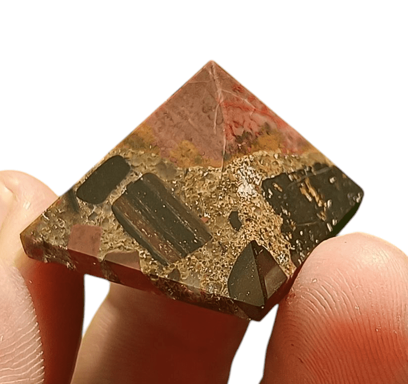 1"inch Red Jasper Crystal Pyramid Natural Crystals and Healing Stones ...