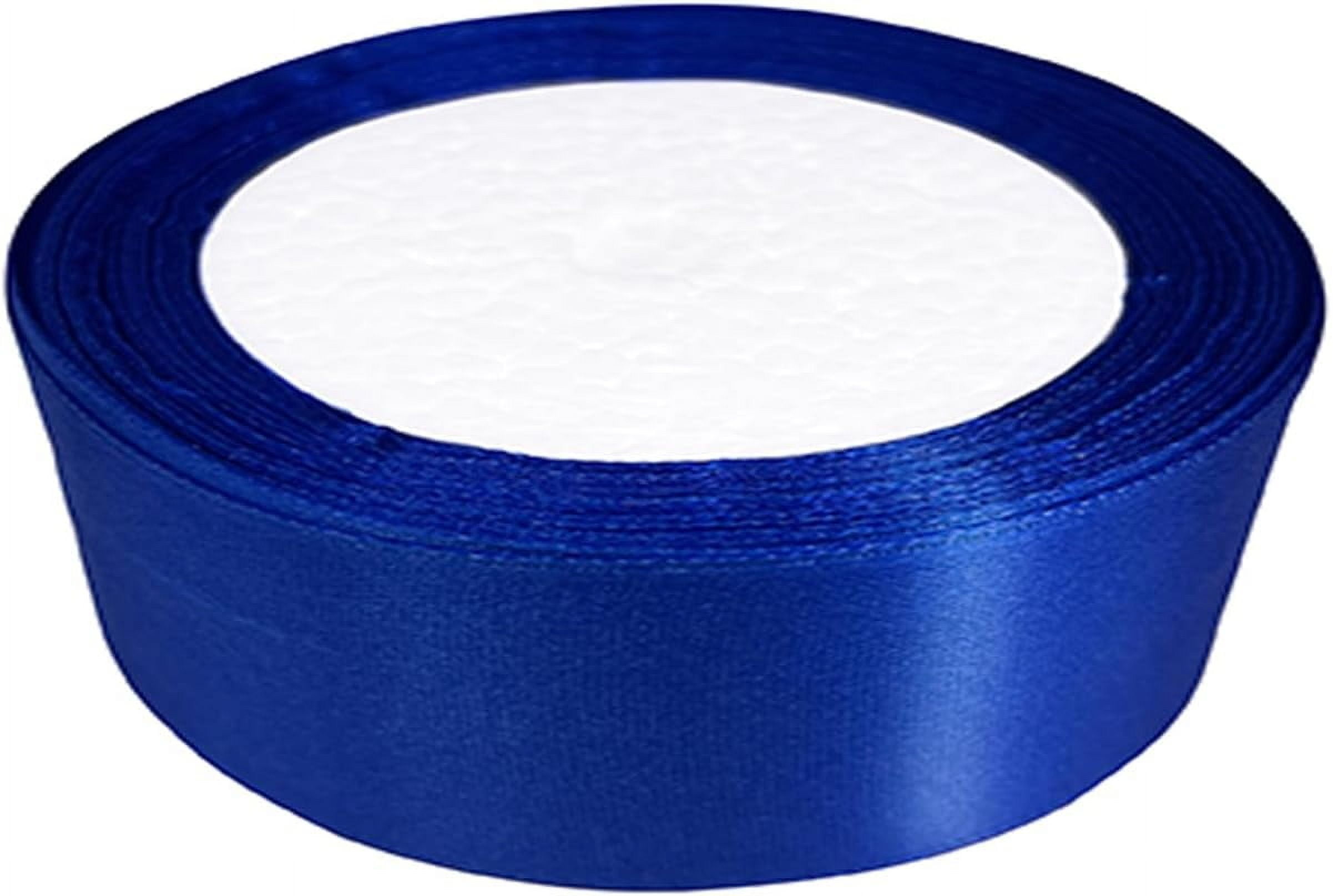1 inch Royal Blue Satin Ribbon 25 Yards Fabric Ribbons Roll for Wedding ...