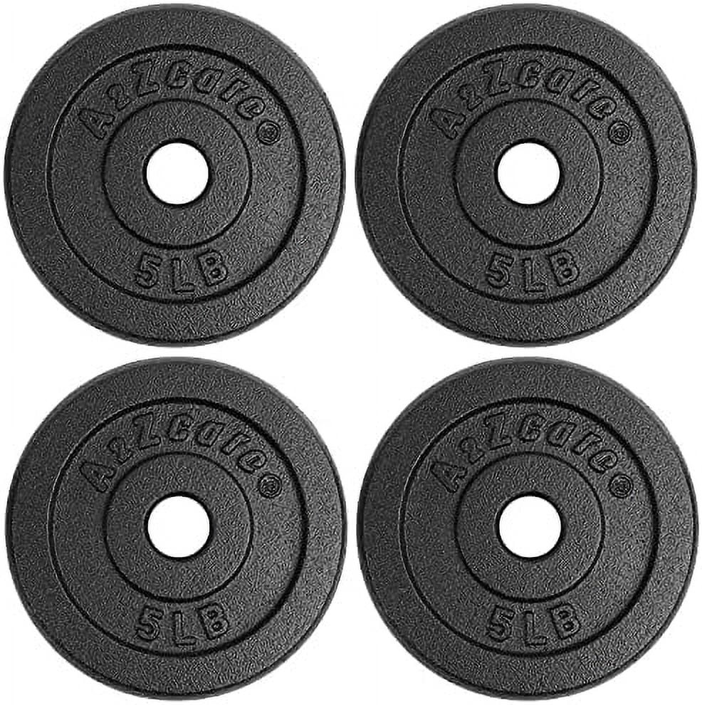 1 inch Weight Plates Set 1.25 lbs to 15 lbs, Standard Weight Plate ...