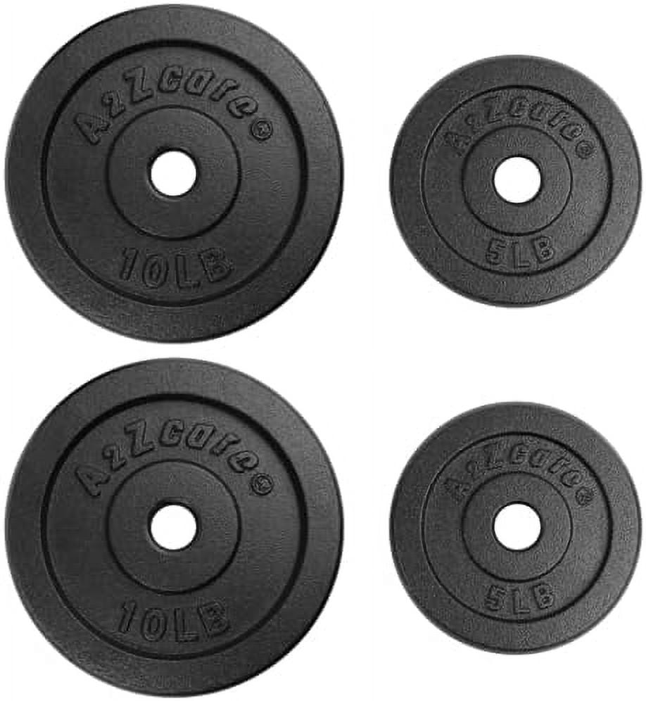 1 inch Weight Plates Set 1.25 lbs to 15 lbs, Standard Weight Plate ...