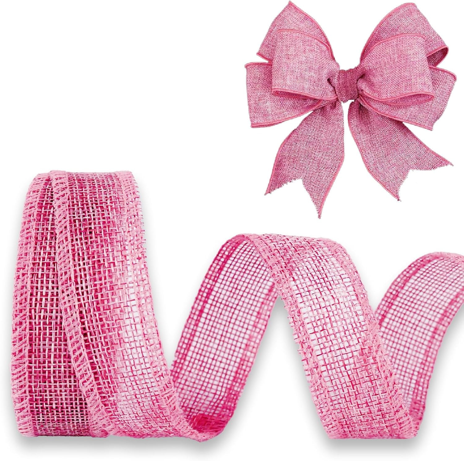 1 inch x 10 Yard Natural Linen Woven Ribbon DIY Handmade Edging ...