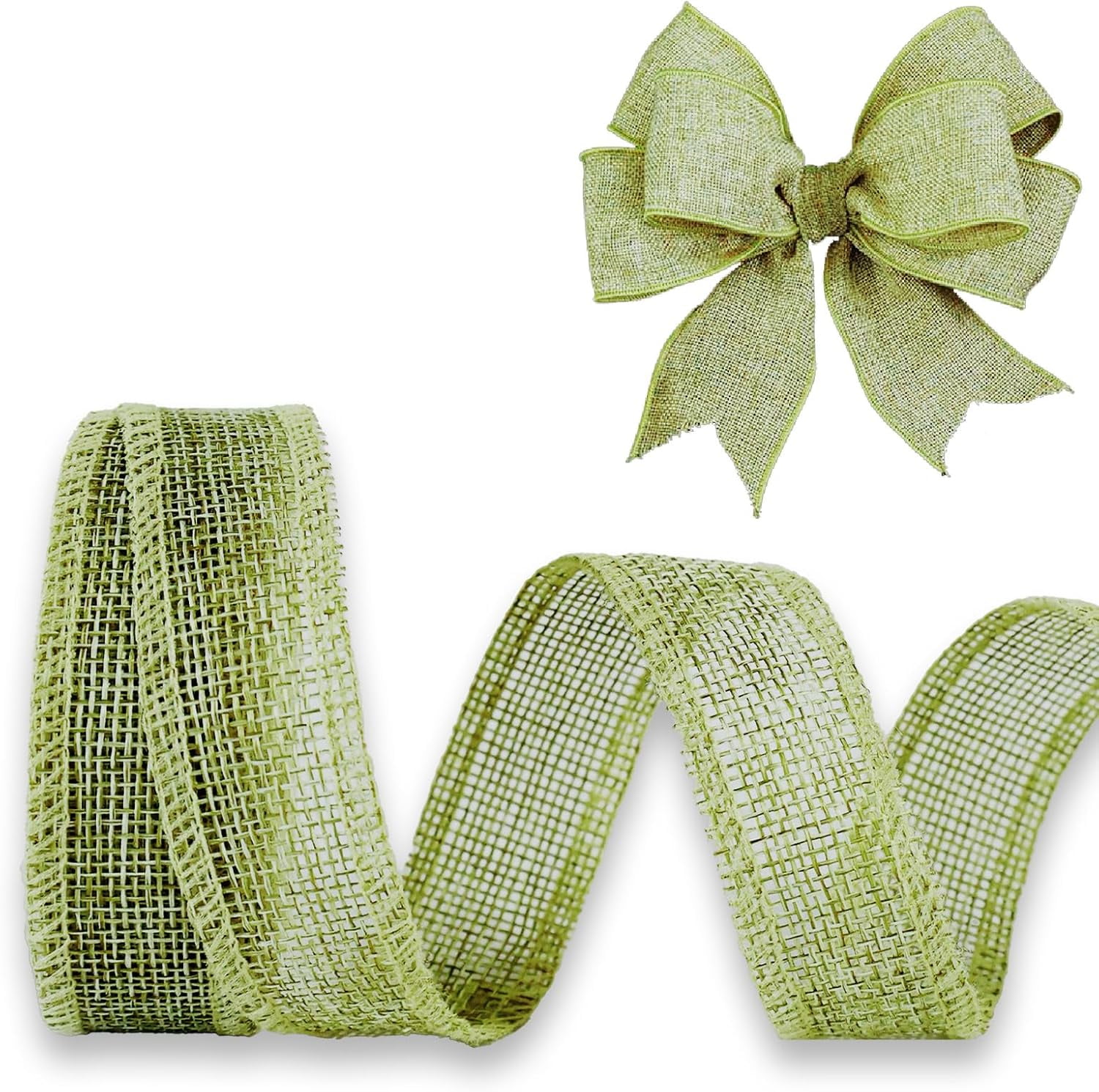 1 inch x 10 Yard Natural Linen Woven Ribbon DIY Handmade Edging ...