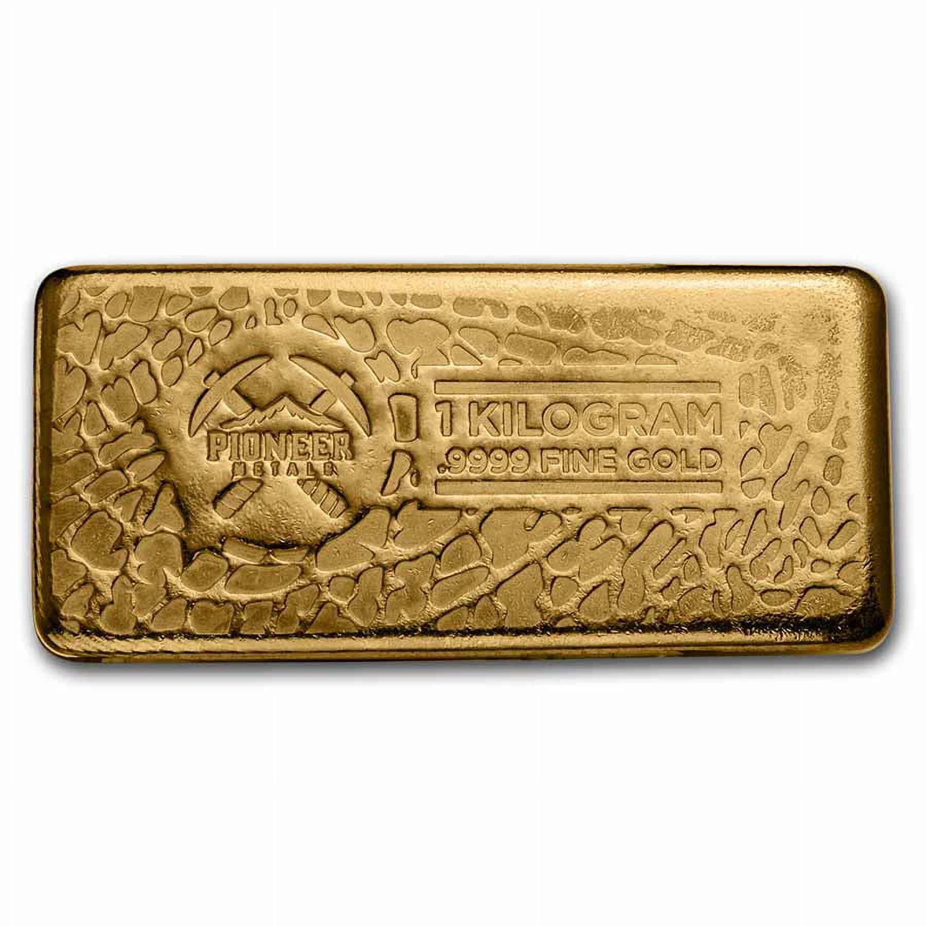 1 kilo Cast-Poured Gold Bar - Pioneer - Walmart.com