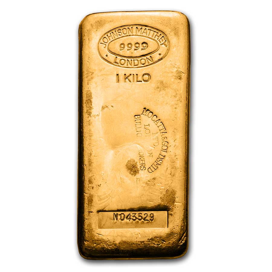 1 kilo Gold Bar - Johnson Matthey-London (Mocatta & Goldsmid LTD ...