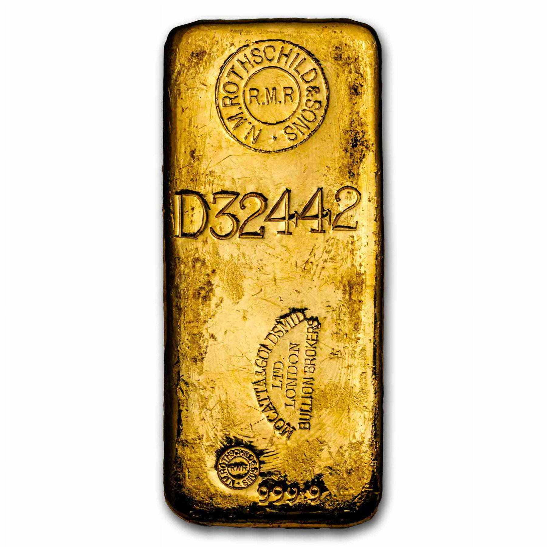 1 kilo Gold Bar - N.M. Rothschild Mocatta & Goldsmith (London) - Walmart.com