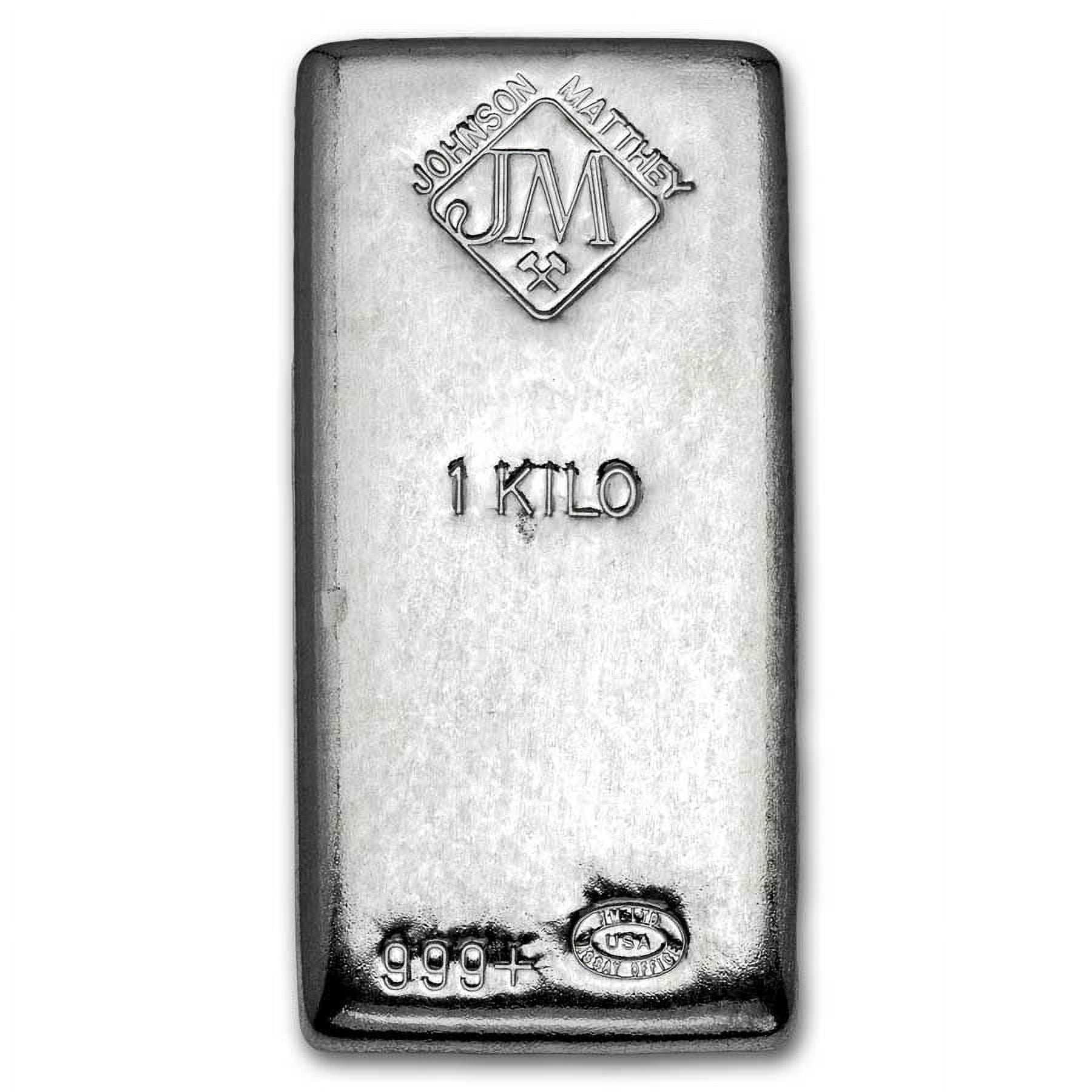 1 kilo Silver Bar - Johnson Matthey (USA, No Serial #) - Walmart.com