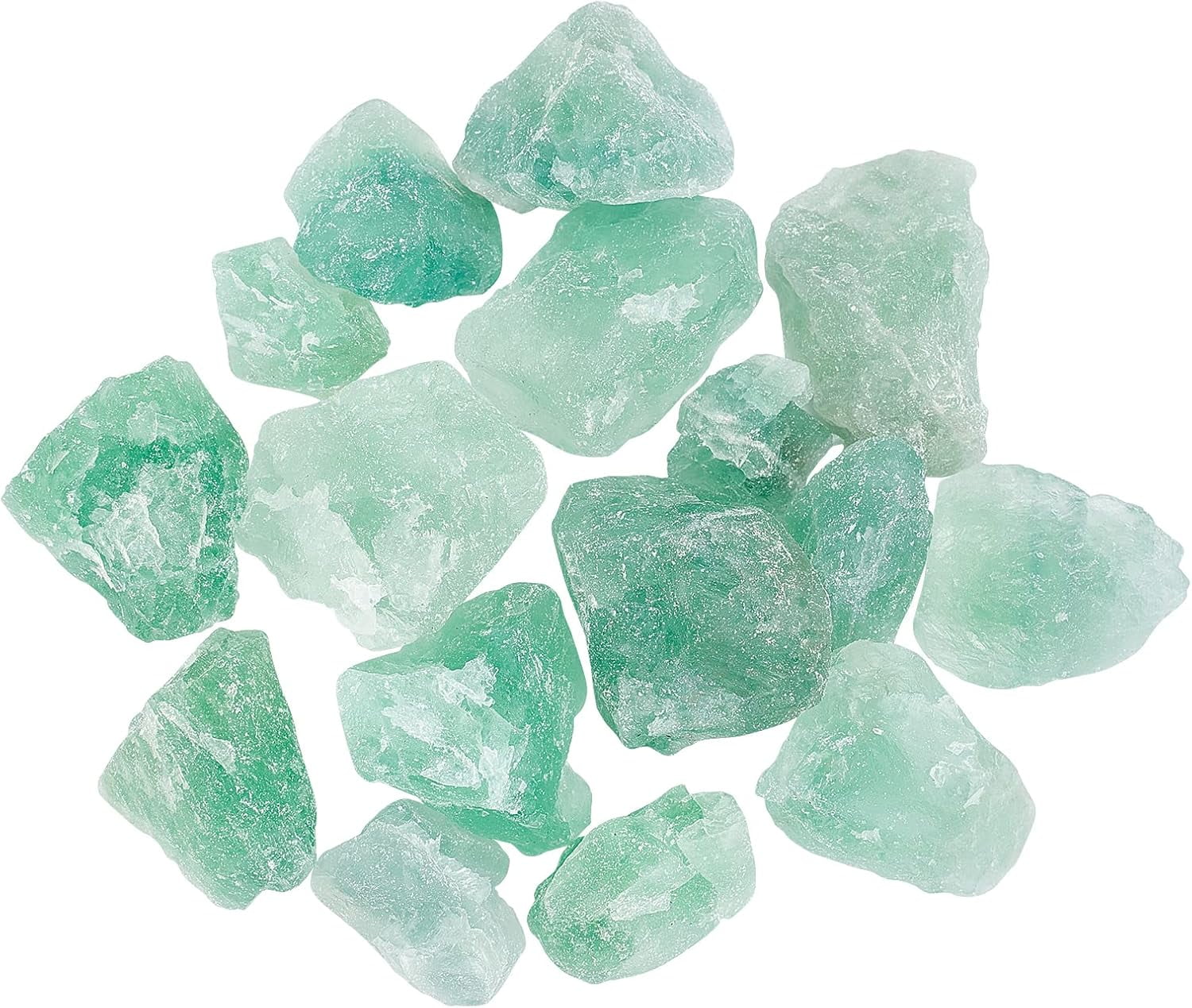1 lb Rough Natural Fluorite Stone Raw Rocks Undrilled Points Stones for ...