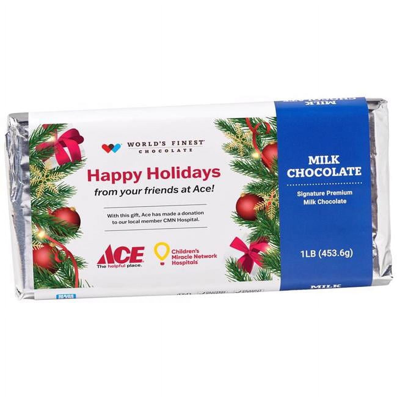 1 lbs CMN & ACE Milk Chocolate Bar, Pack of 10 - Walmart.com