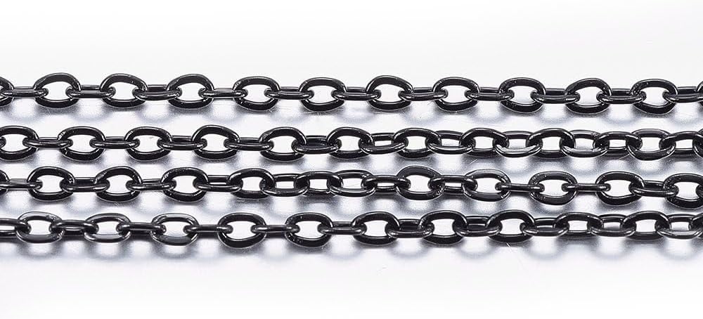 1 m 3.28 Feet(1m) Handmade 304 Stainless Steel Cable Chains Soldered ...