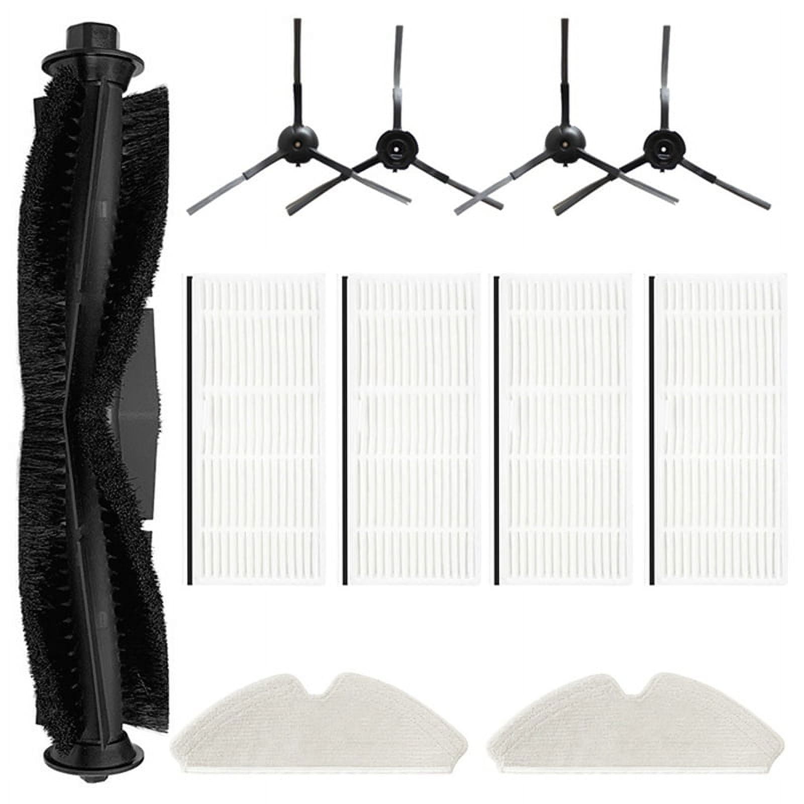 1 * main brush 4 * side brushes 4 * filters 2 * rags-White & black ...