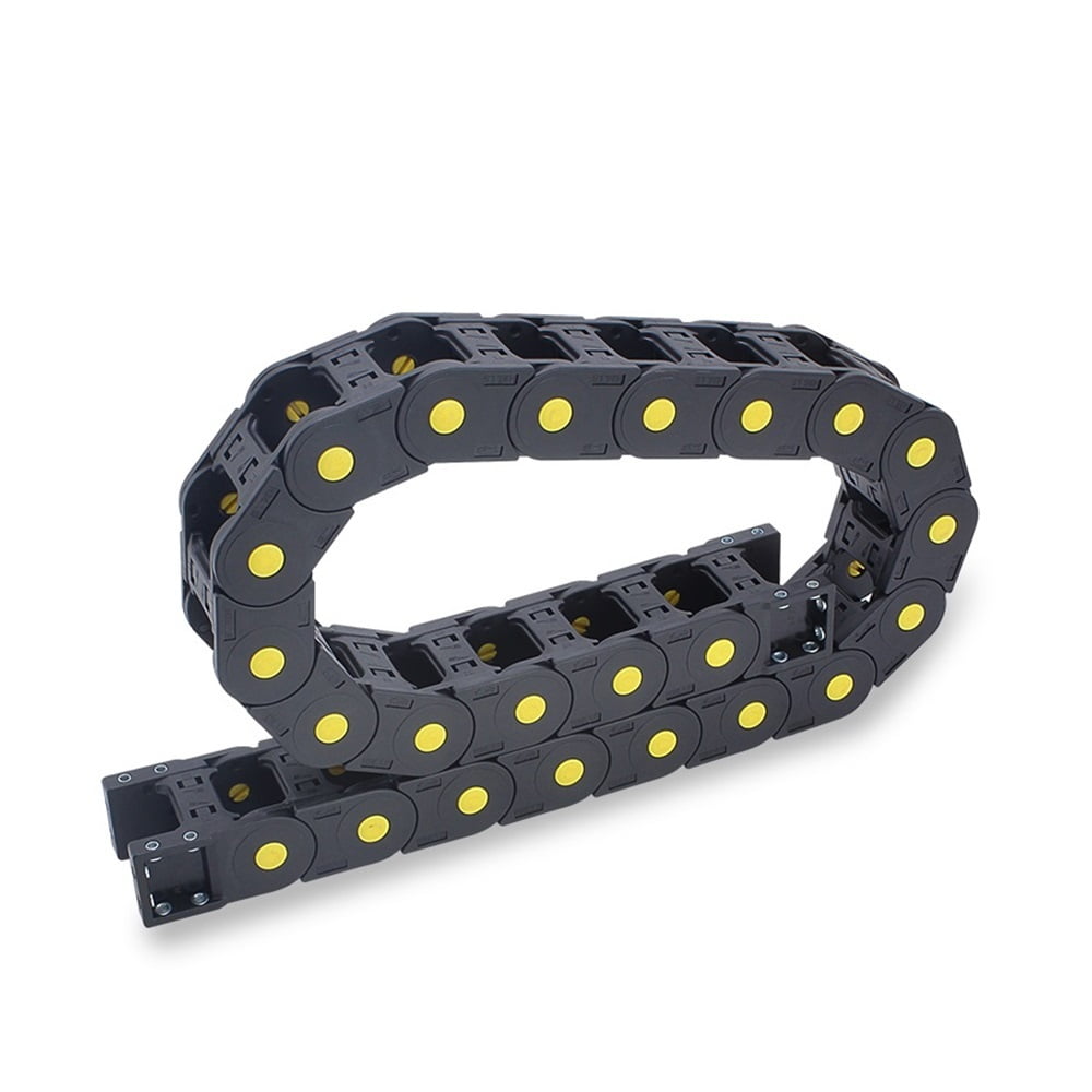1-meter cable drag chain. Series of H25Q.1.S-Bridge type open of both ...