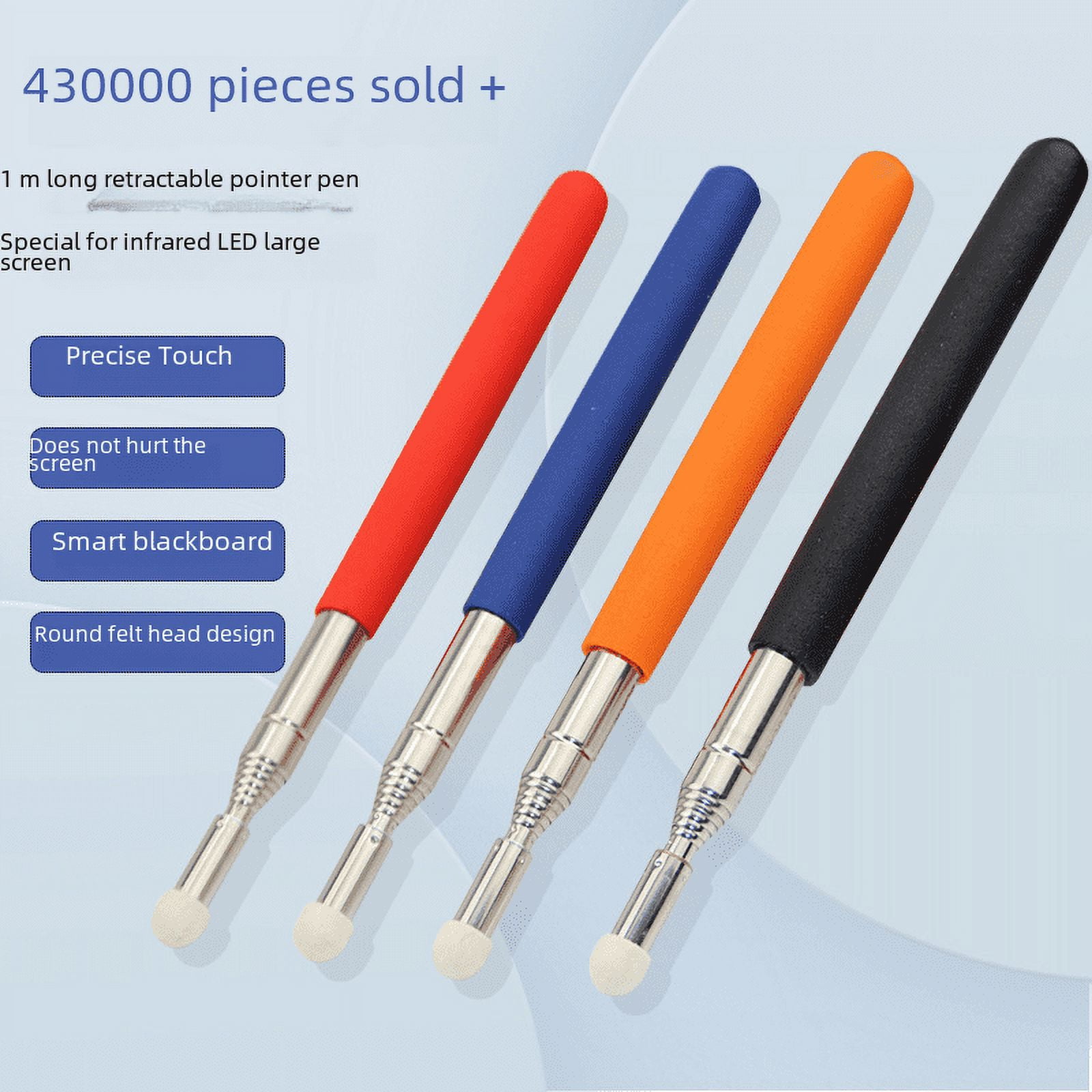 1 meter telescopic baton touch pointer electronic whiteboard pen ...