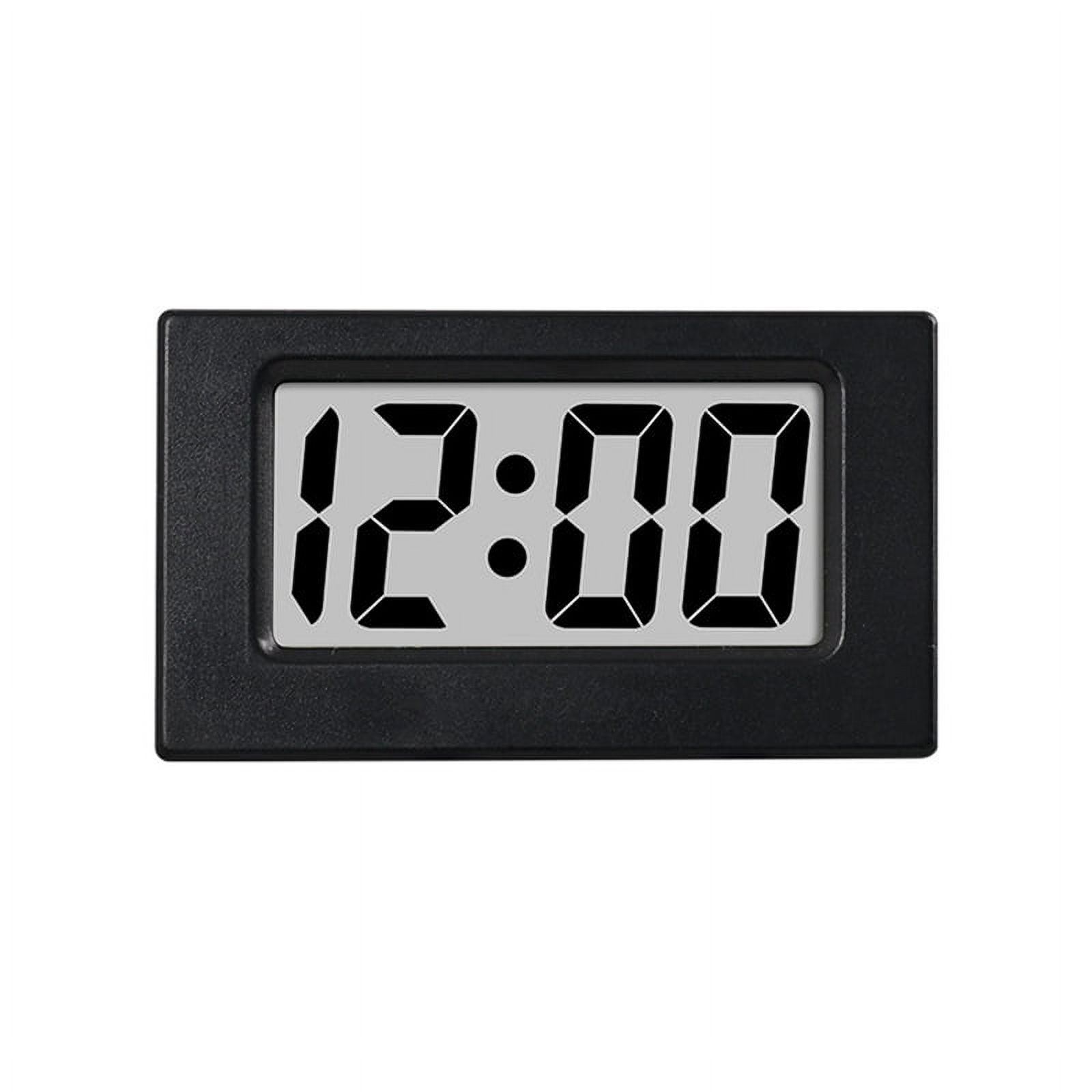 1 * mini clock (with button battery)-Black - Walmart.com