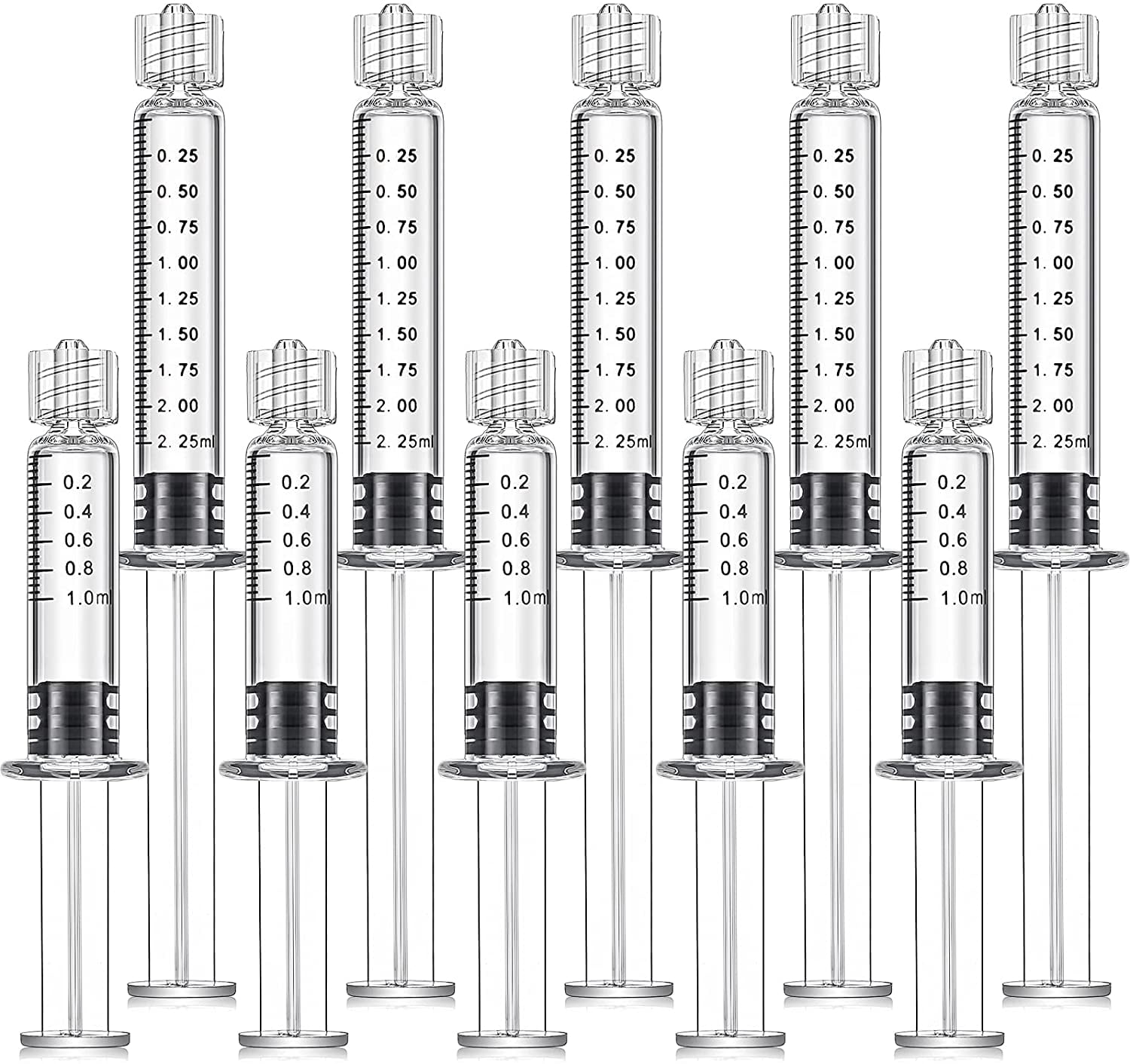 1 ml 2.25 ml Borosilicate Glass Syringe Anti Leak Heat Resistant ...