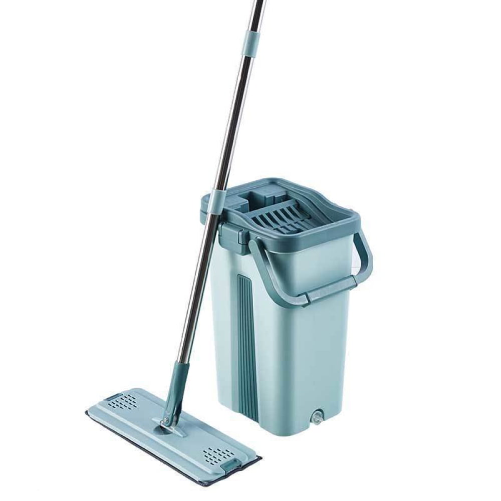 1 mop set with bucket [Flagship model] Cleaning bucket + mop + 6 pieces ...